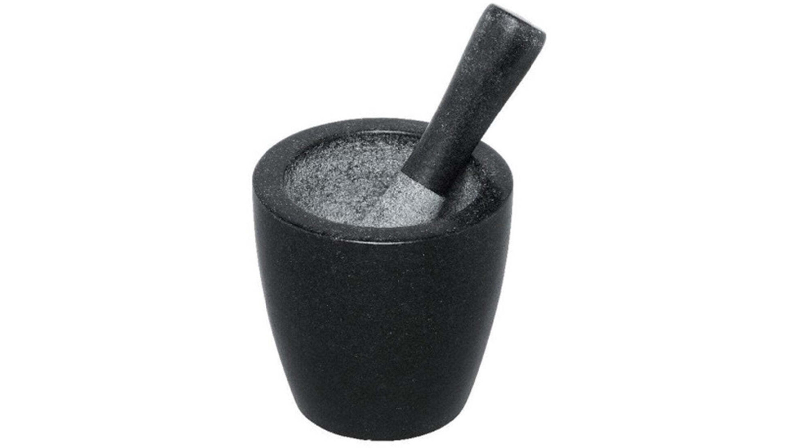 Avanti 13cm Tall Mortar and Pestle Herb/Nut Crusher - Black | Harvey Norman