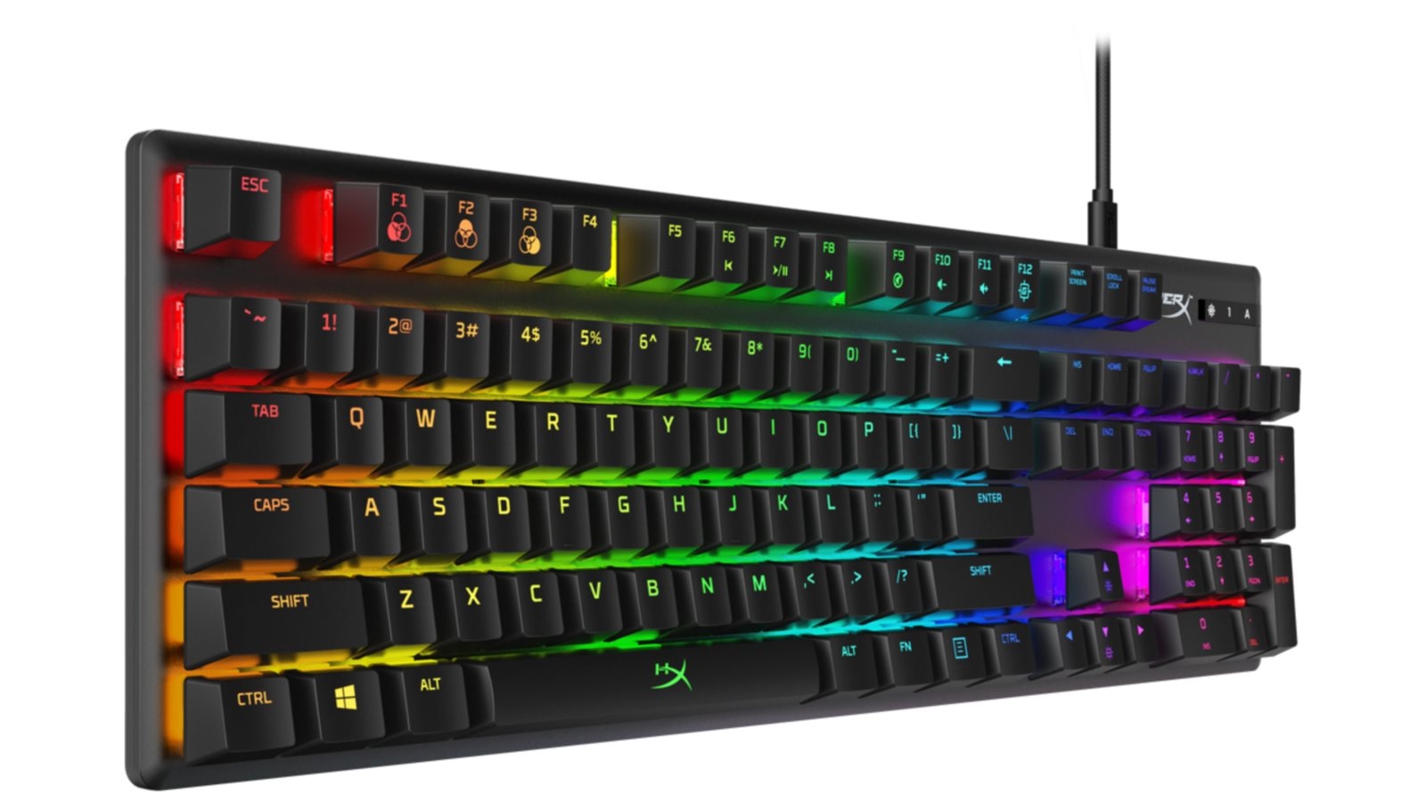 HyperX Alloy Origins RGB Mechanical Gaming Keyboard with HX Red Switch ...