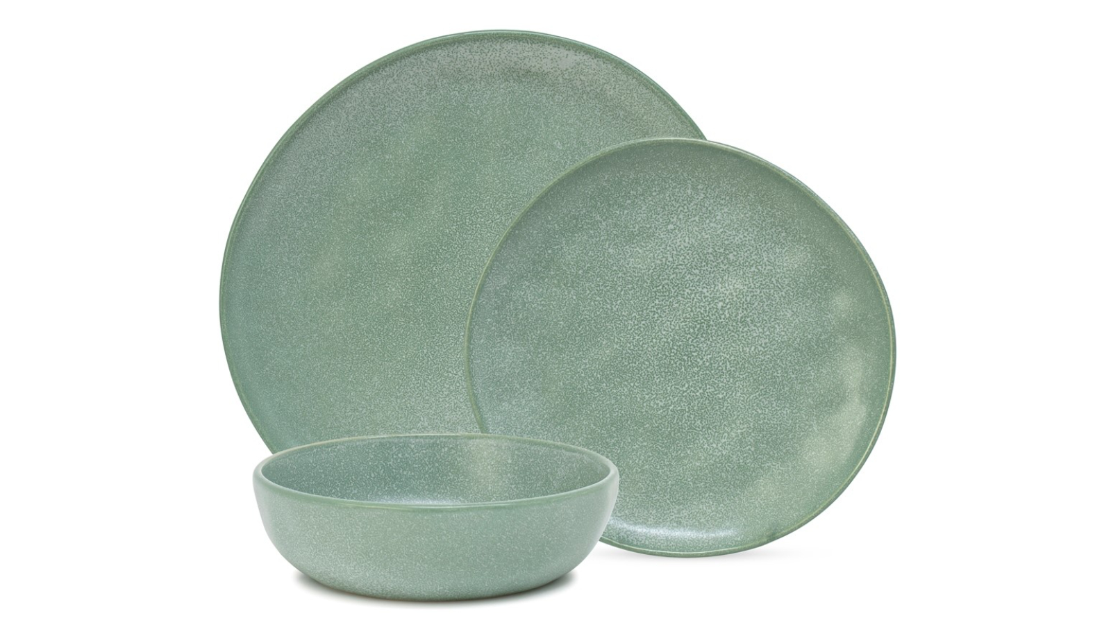 Salt and Pepper 12 Piece Amari Dinner - Green | Harvey Norman