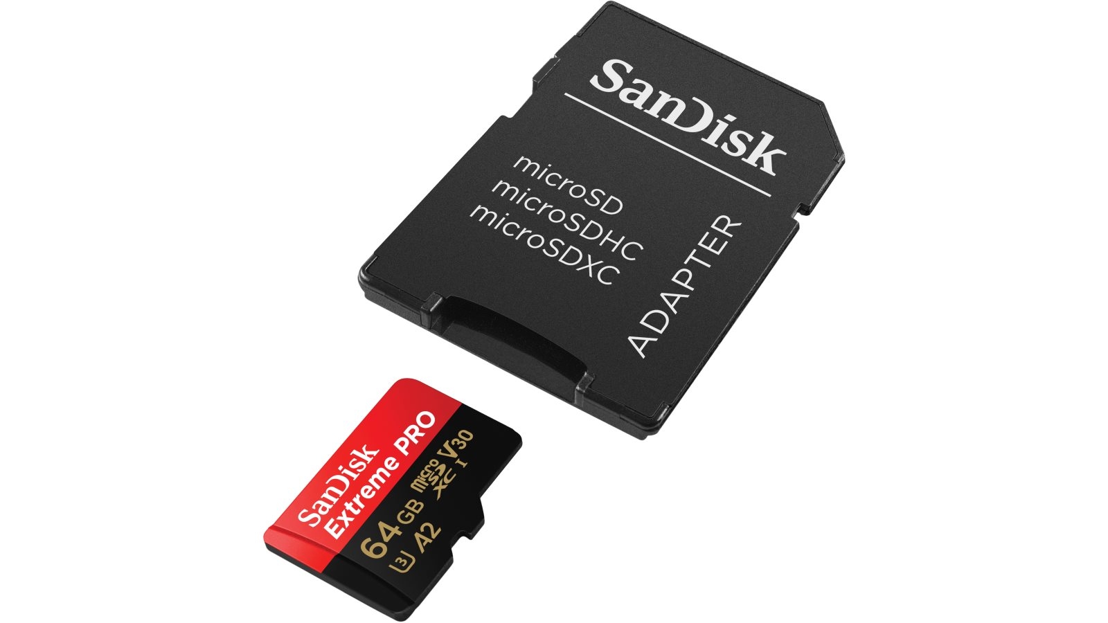 SanDisk Extreme PRO 64GB Micro SDXC UHS-I C10 U3 V30 Memory Card with ...