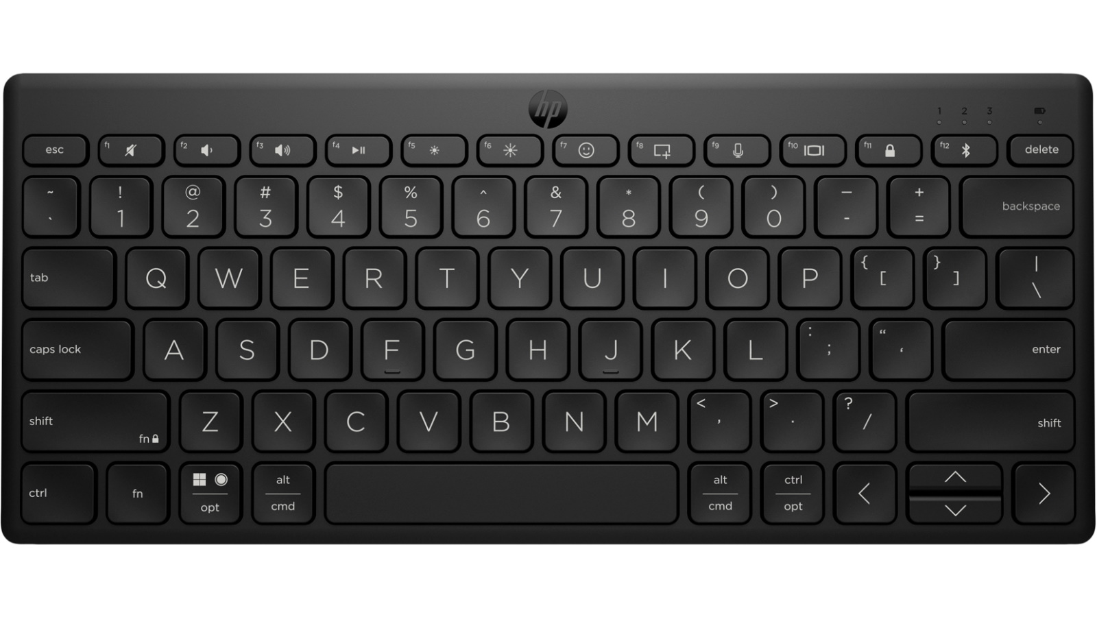 HP 350 Compact Multi-Device Bluetooth Keyboard - Black | Harvey Norman