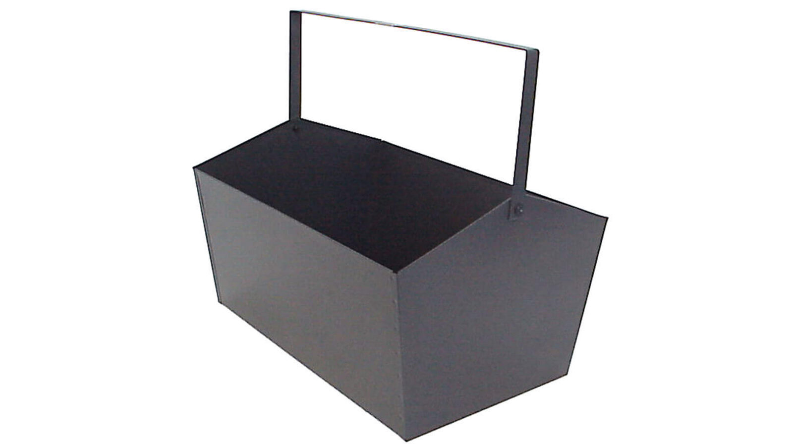 LatestBuy FireUp 50cm Dark Grey Steel Rectangular Wood Bucket - Large ...