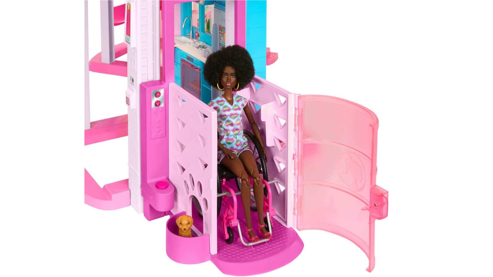 Barbie Dreamhouse 75 Pieces Pool Party Doll House With 3 Story Slide Mattel Harvey Norman