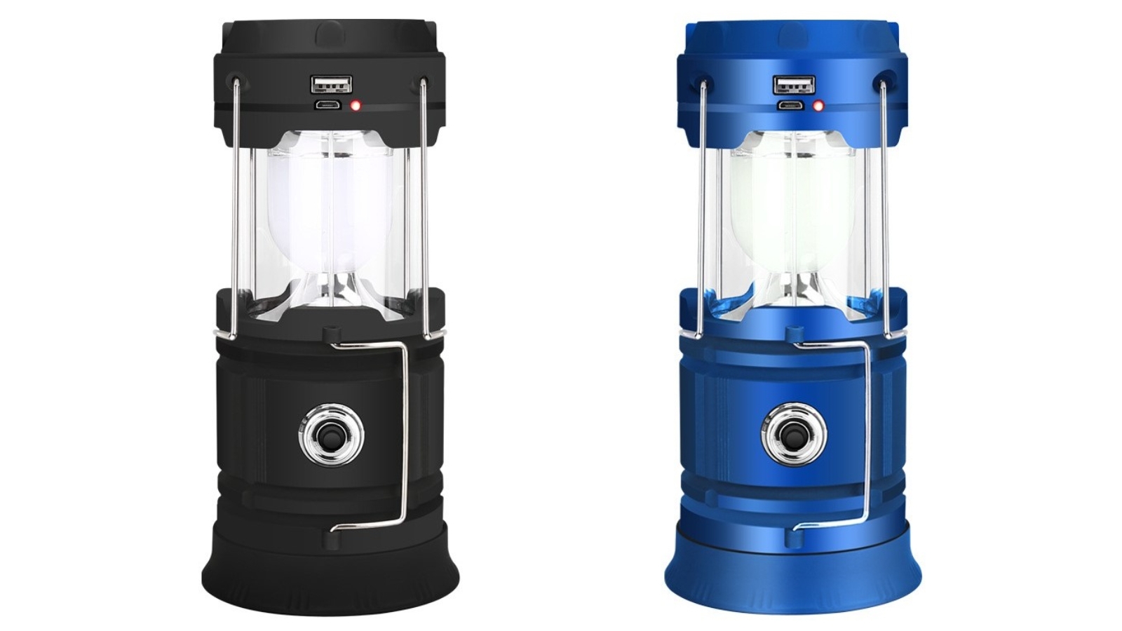 TODO 7 LED Camping Lantern Rechargeable Battery USB Output Torch 800lux ...