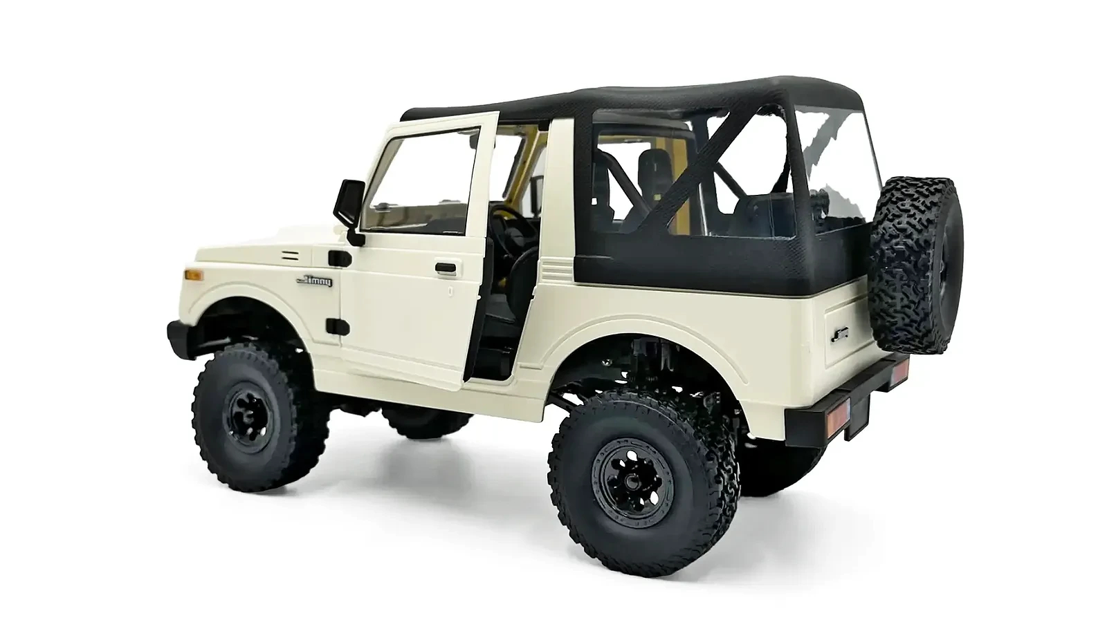 WPL RC 4WD 1/10 Scale RTR Electric C74-1 Suzuki Jimny JA11C Soft Top Rock Crawler - White ...