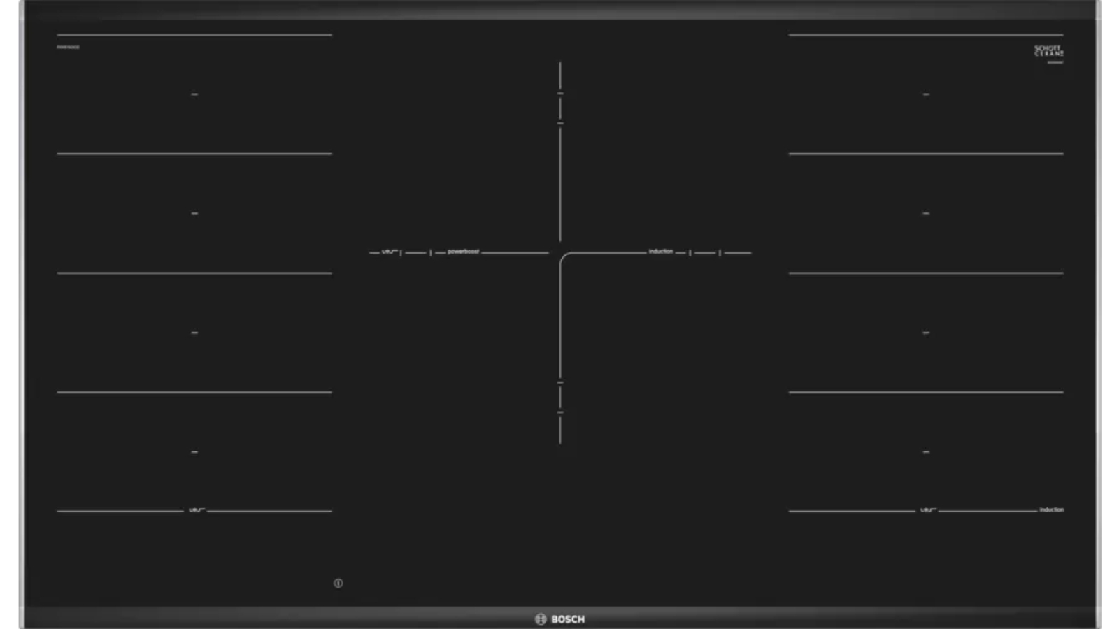 Bosch Series 8 900mm Flexinduction Zone Induction Cooktop with ...