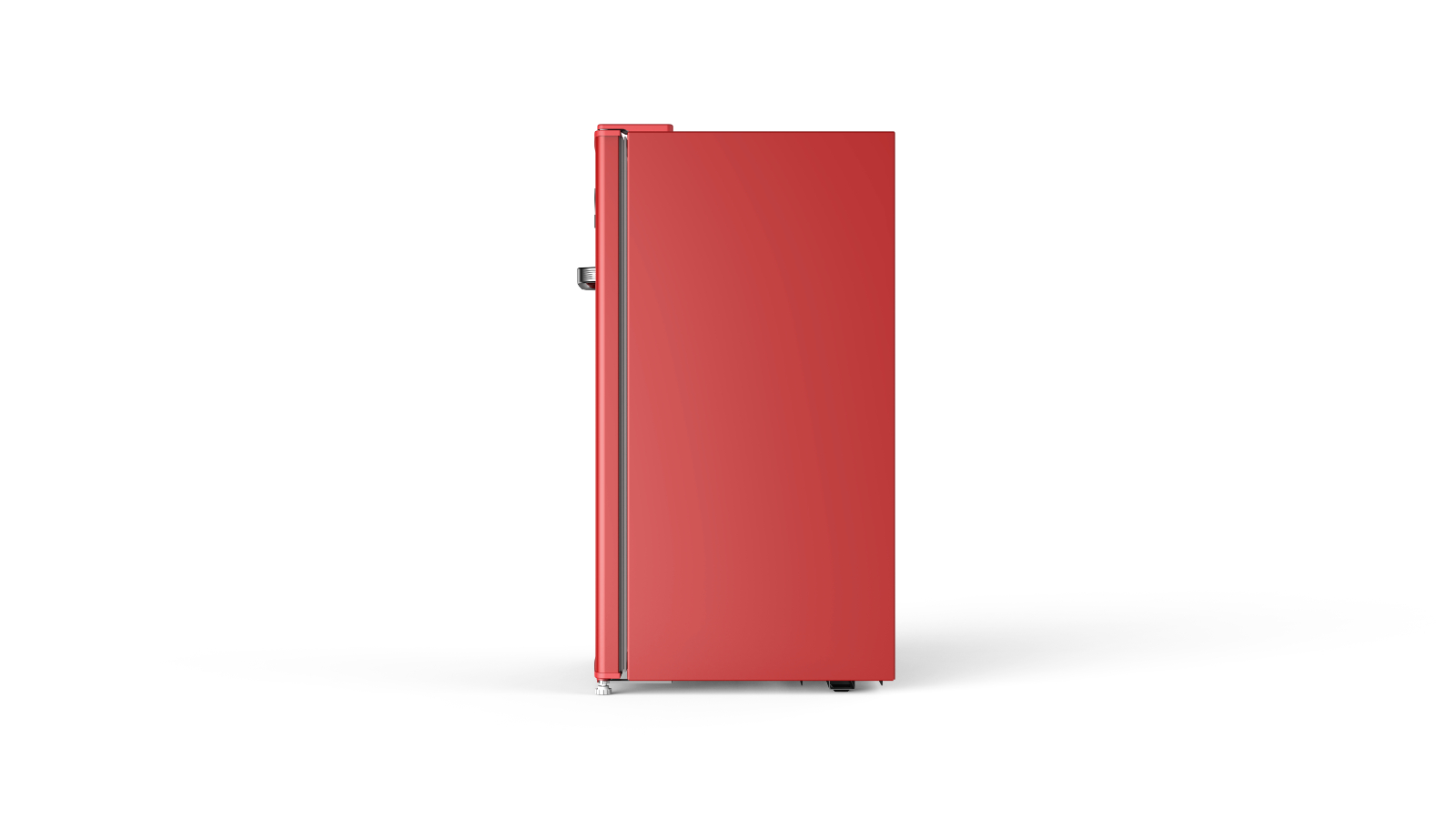 CHiQ 90L Retro Single Door Bar Fridge - Red | Harvey Norman