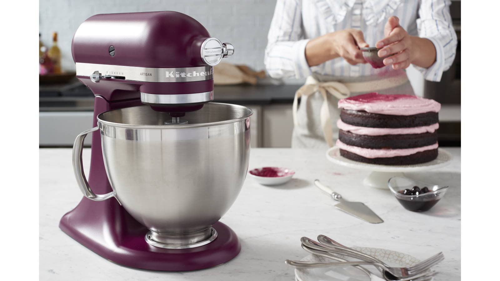 Kitchenaid Artisan Stand Mixer- Beetroot | Harvey Norman