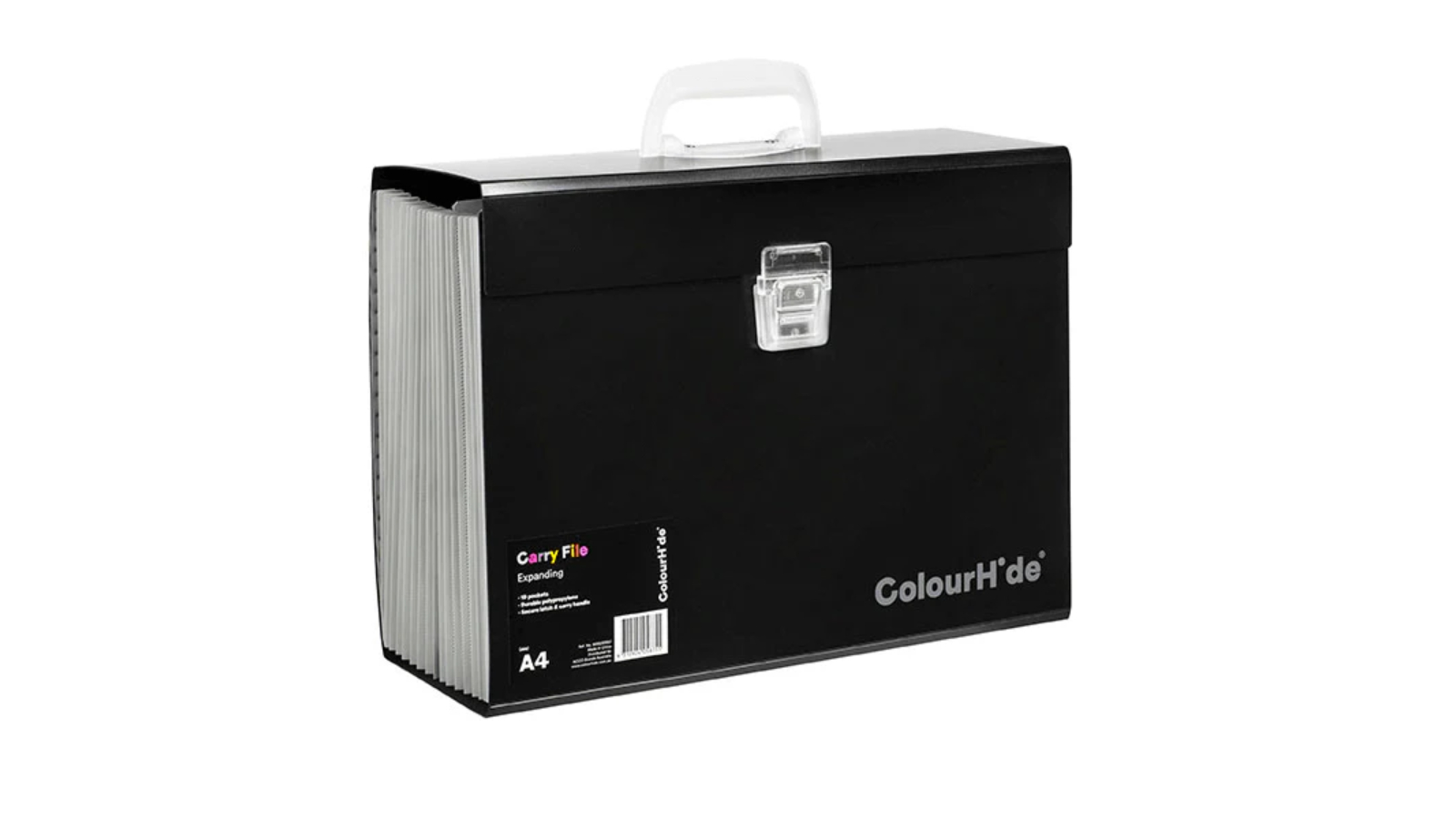 ColourHide Pack of 5 A4 My Trusty Expanding Carry File - Black | Harvey ...