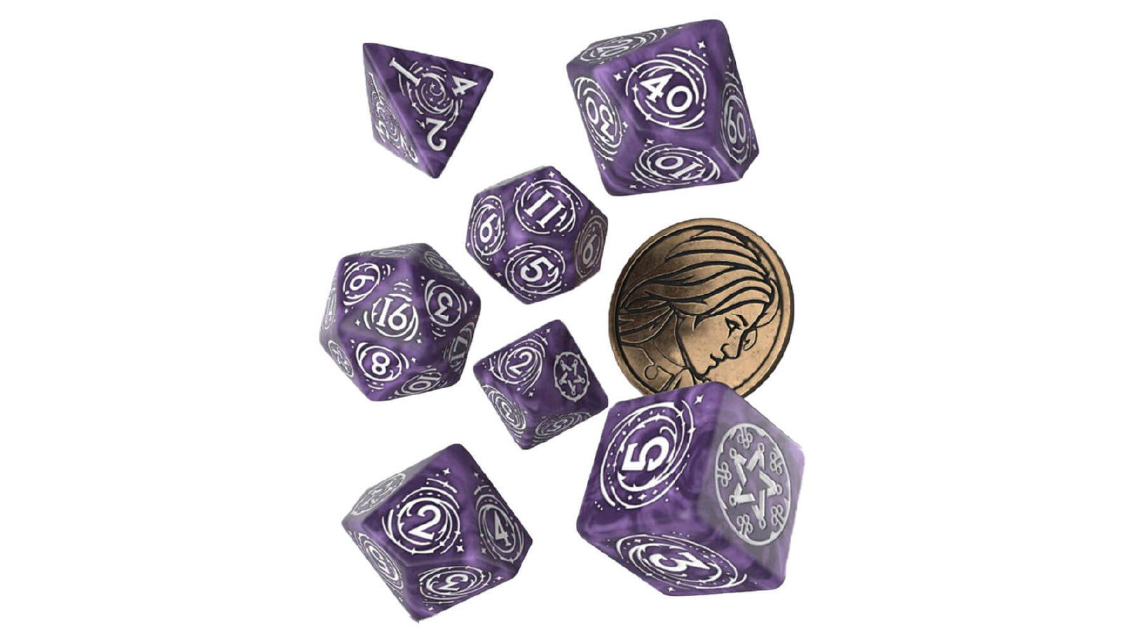 Latestbuy The Witcher Dice Set Yennefer Lilac and Gooseberries | Harvey ...