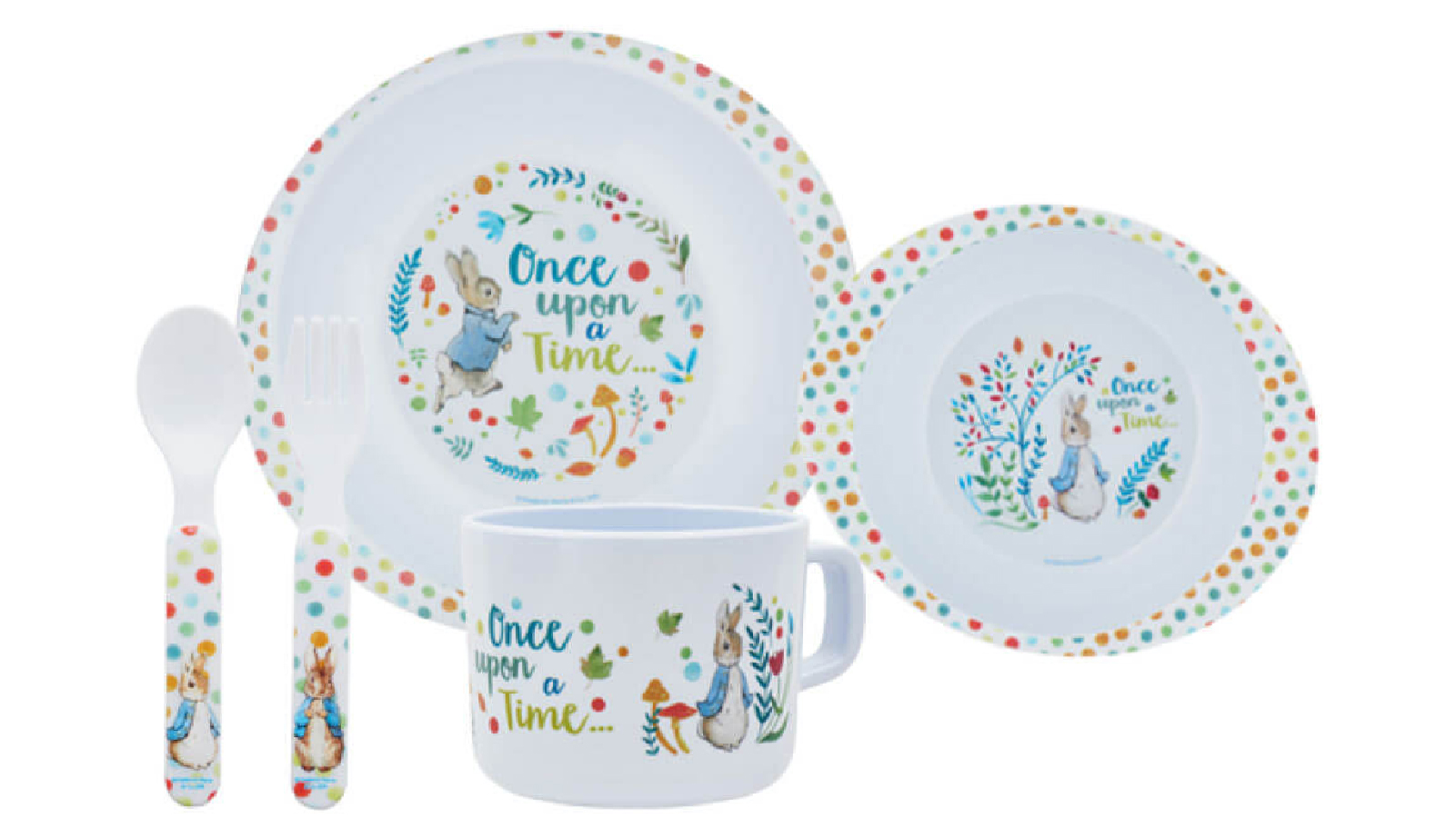 Latestbuy 5 Piece of Beatrix Potter Classic Peter Rabbit Dinner Set ...