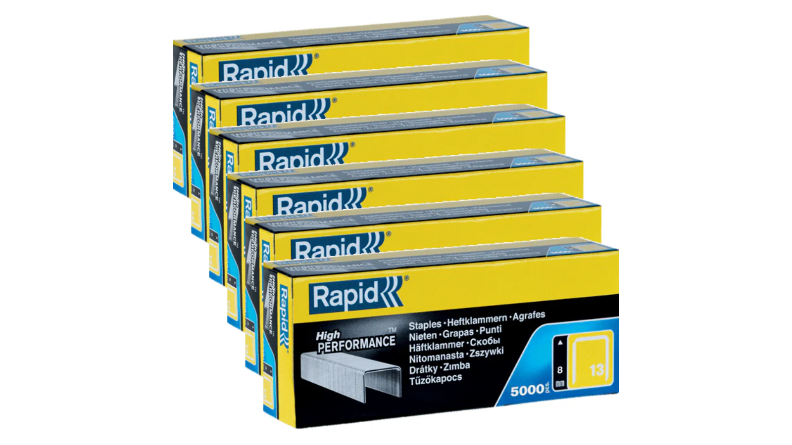 Rapid Box of 6 High Performance Staples - 1.3 x 0.8cm | Harvey Norman