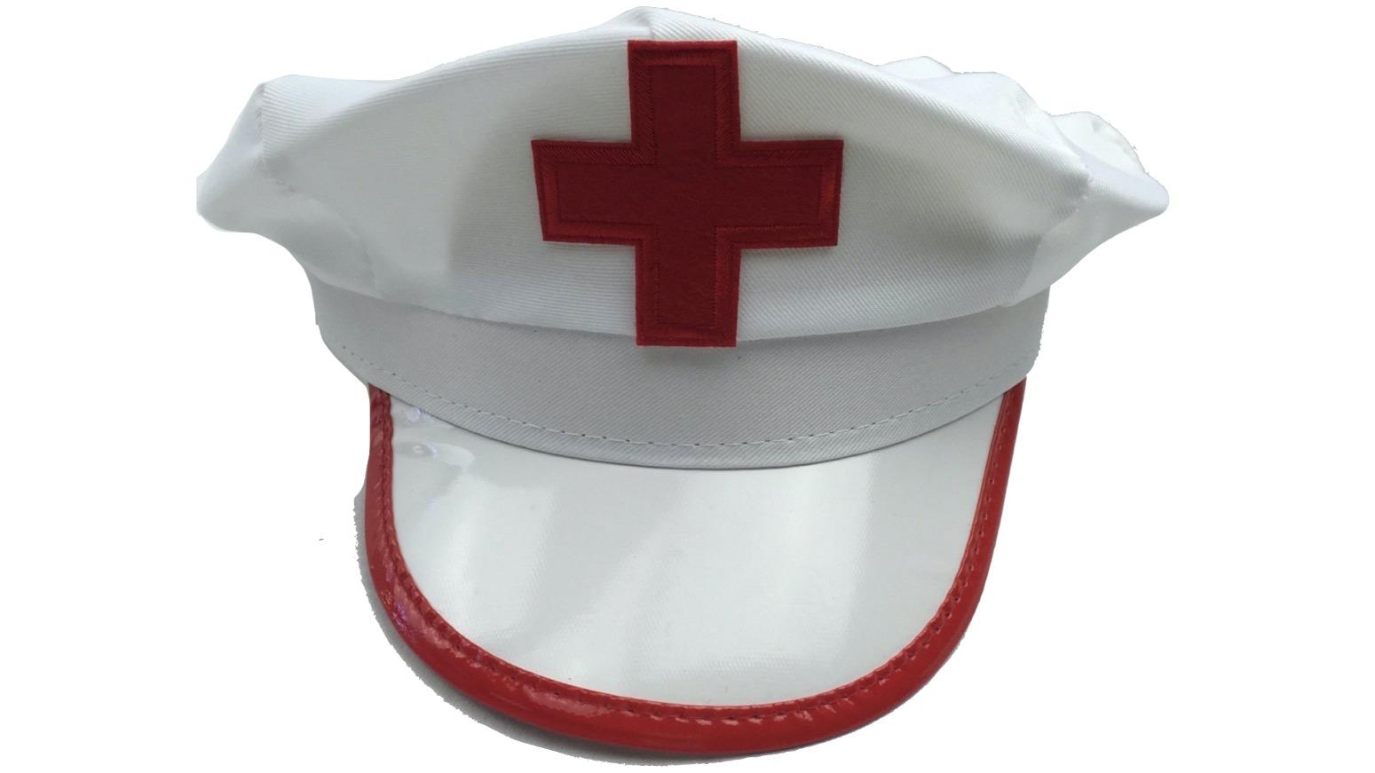 BR Costumes Fancy Doctor Nurse Hat - White/Red | Harvey Norman
