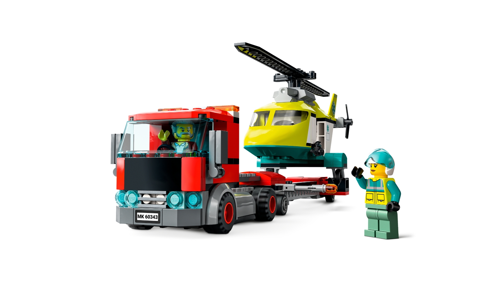 Lego City 60343 Rescue Helicopter Transport | Harvey Norman