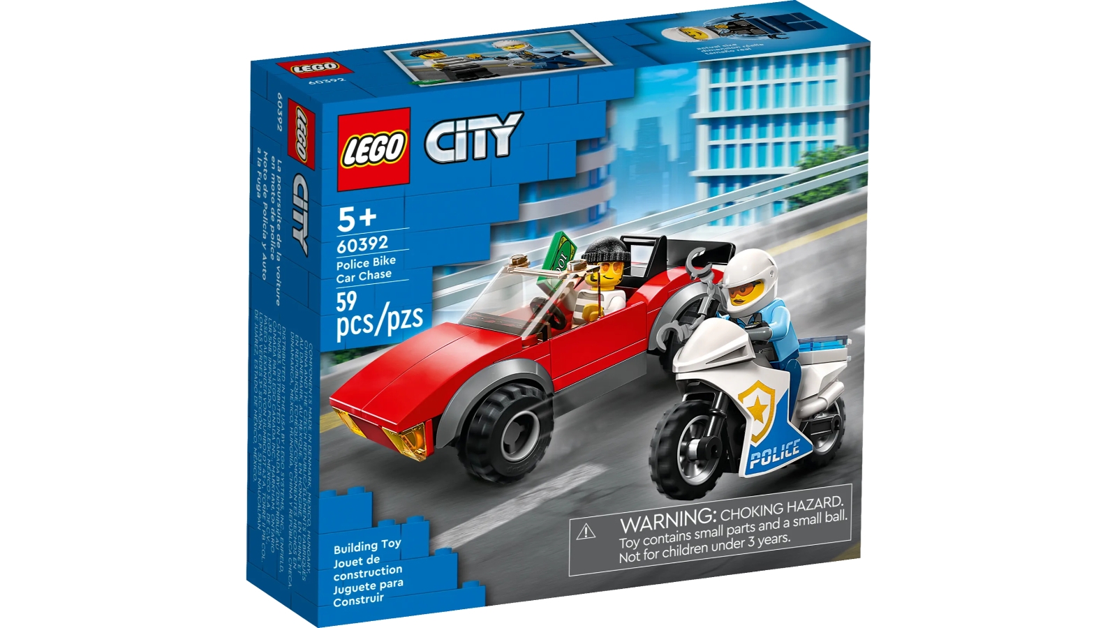 Lego 60392 City Police Bike Car Chase | Harvey Norman