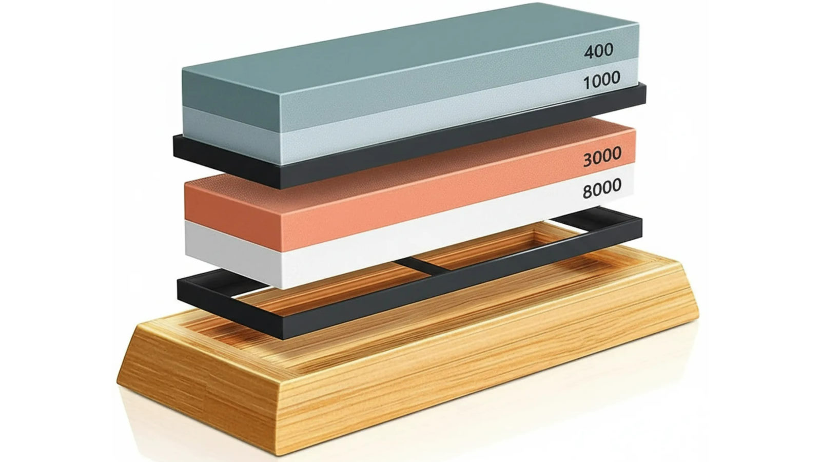 Vikus Knife Sharpening Stone Set with 2 Sided Grit | Harvey Norman