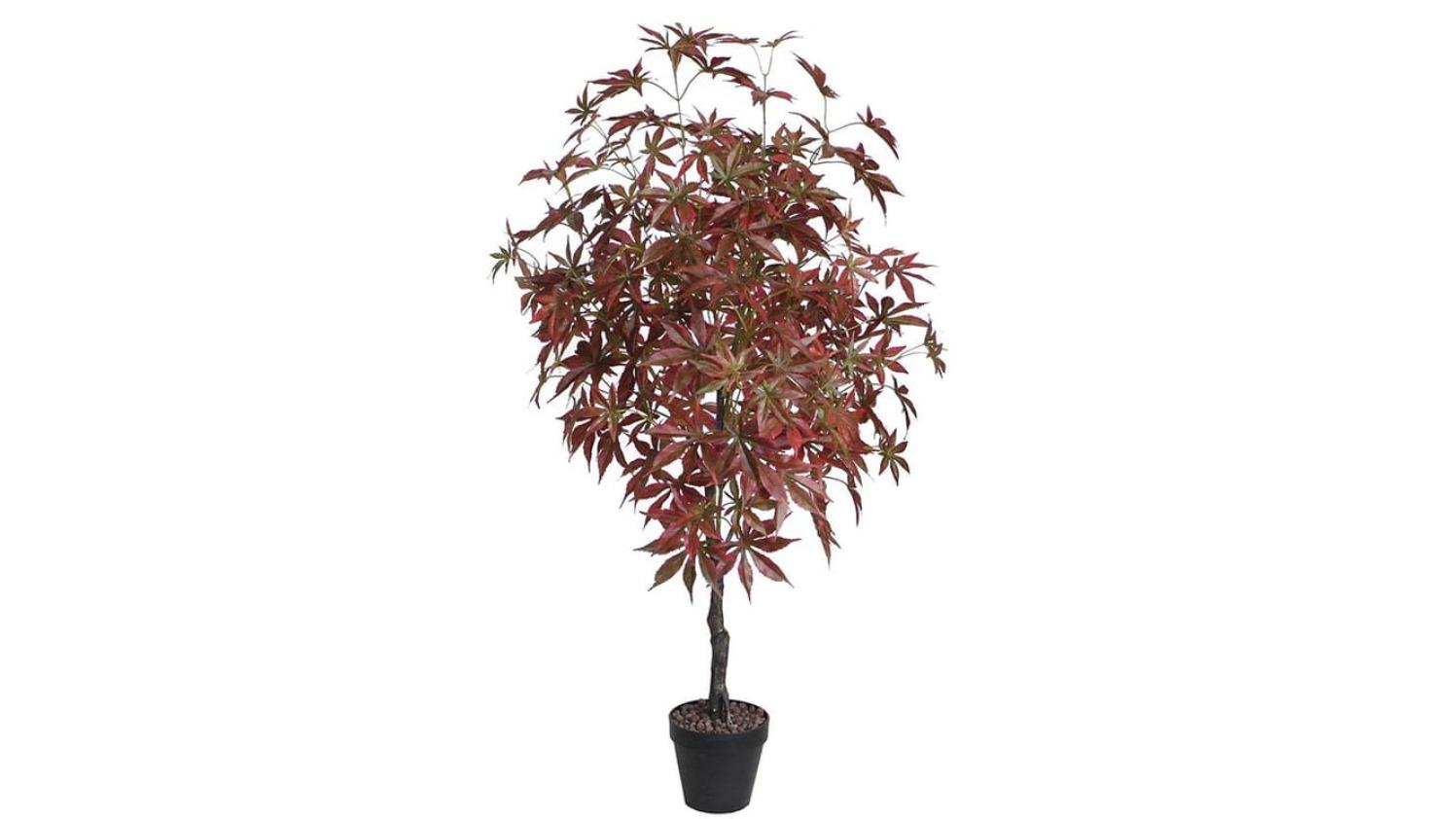 Autumn Potted Artificial Japanese Maple Tree - 119 x 14 x 14cm | Harvey ...