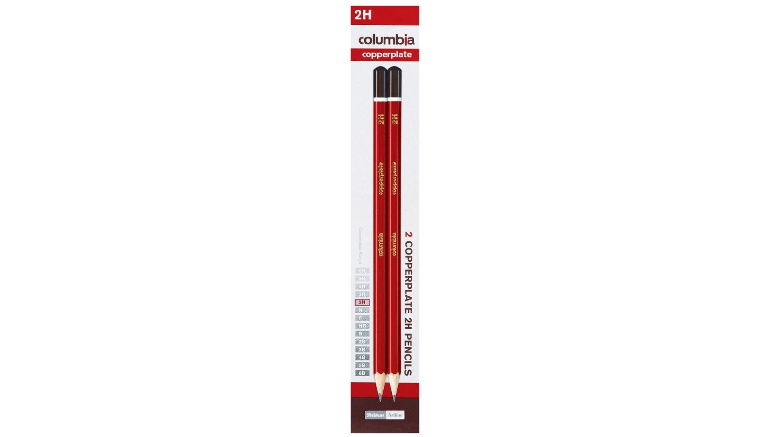Columbia 2-Piece Copperplate 2H Pencils | Harvey Norman