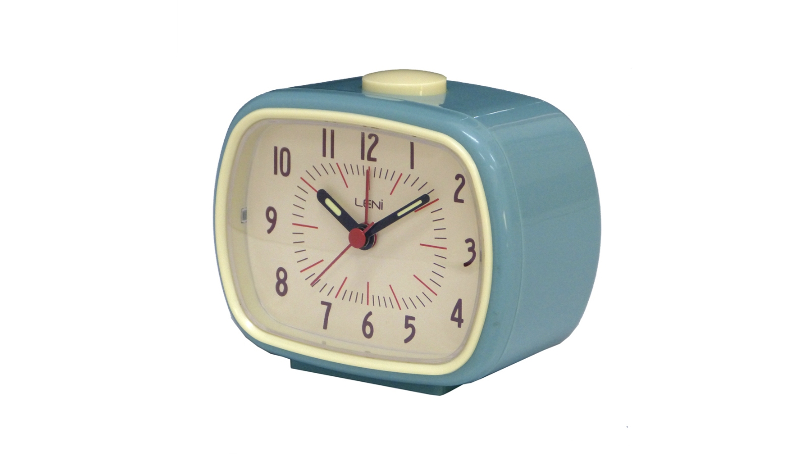 Leni Retro Alarm Clock - Smokey Blue | Harvey Norman