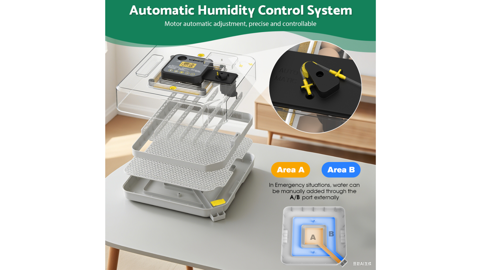 Advwin 48 Egg Automatic Incubator with Candler | Harvey Norman