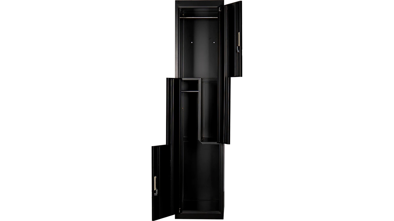 Serrano Black Two-Door L-Shaped 3 Digit Combination Storage Locker ...
