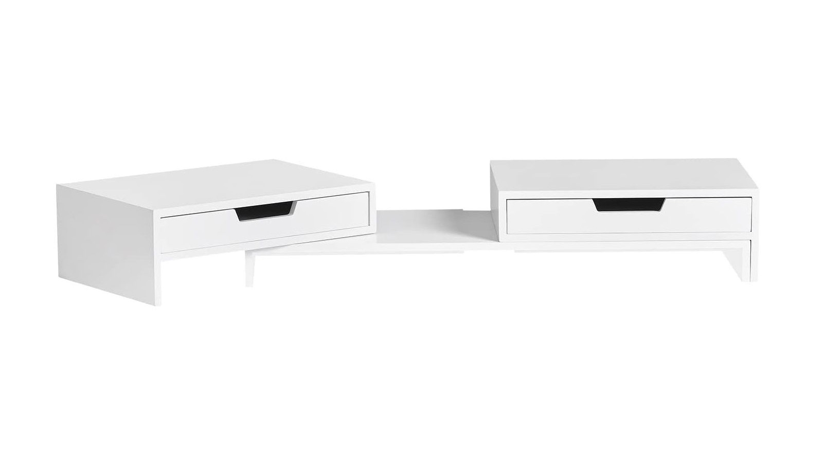 Vikus White Monitor Stand with Drawer | Harvey Norman