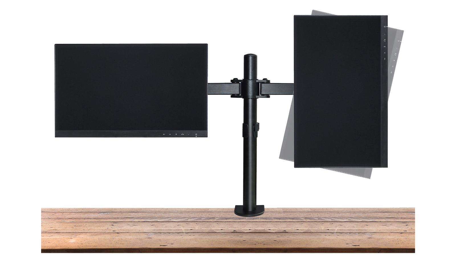 Serrano 27-inch Dual LCD Monitor Desk Mount Stand Adjustable Fits 2 ...