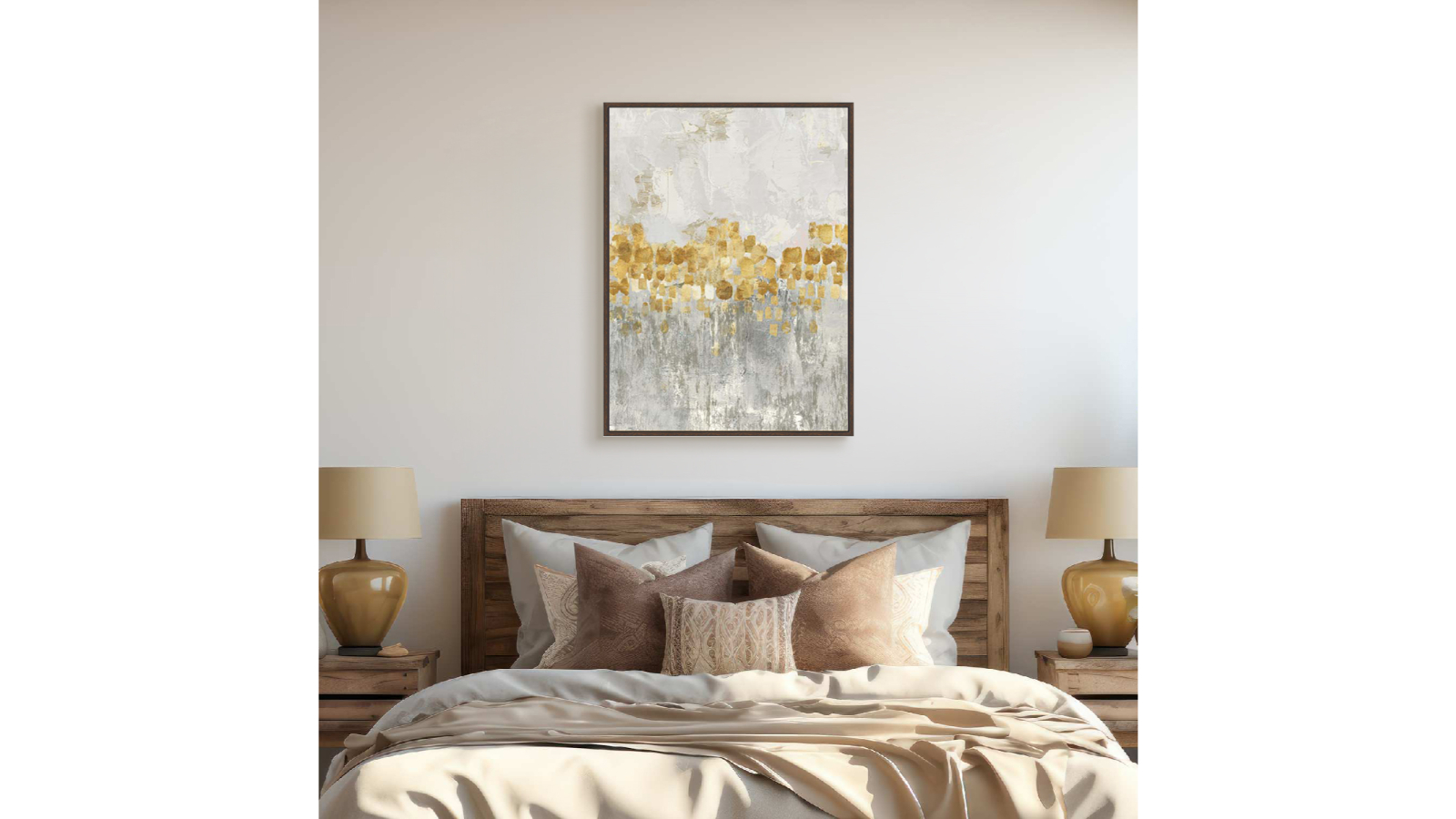 La Grolla Dancing Stars I Walnut Gallery Wall Art - 63 x 48cm | Harvey ...