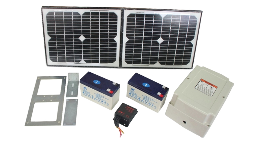 500KG 20W Single Swing Auto Motor Remote Gate Opener with Solar Battery ...