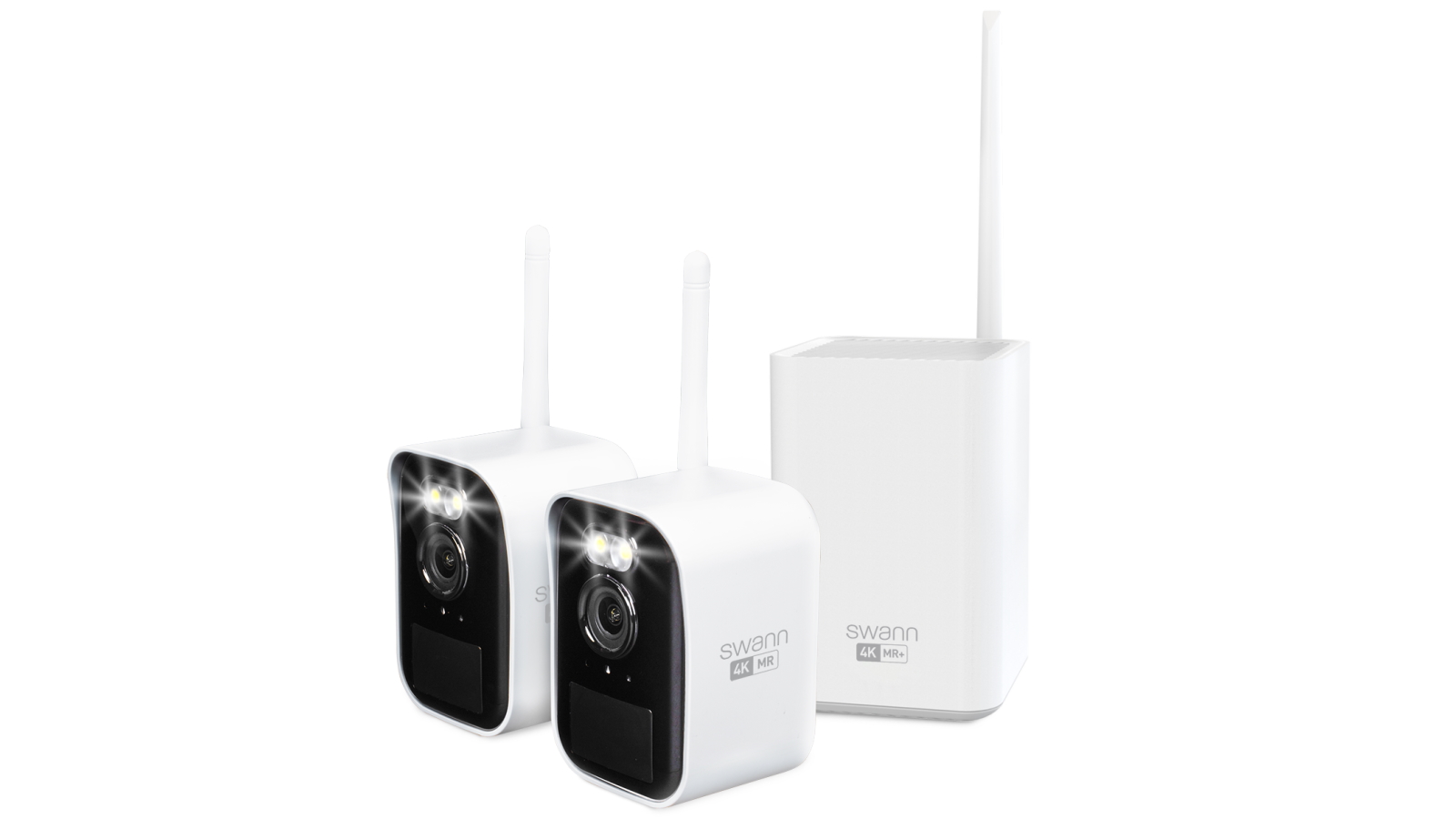 Swann MaxRanger4K 2 Camera Mini Long-Range Wireless Security System ...