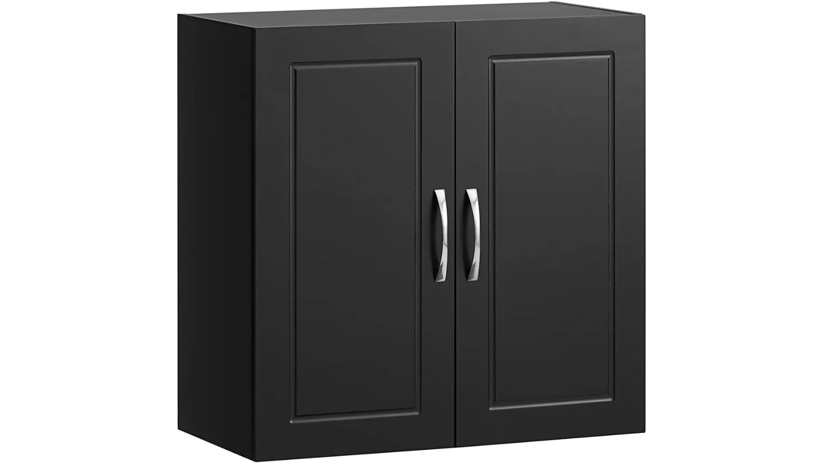 Vikus Black Wall Storage Cabinet Double Door | Harvey Norman