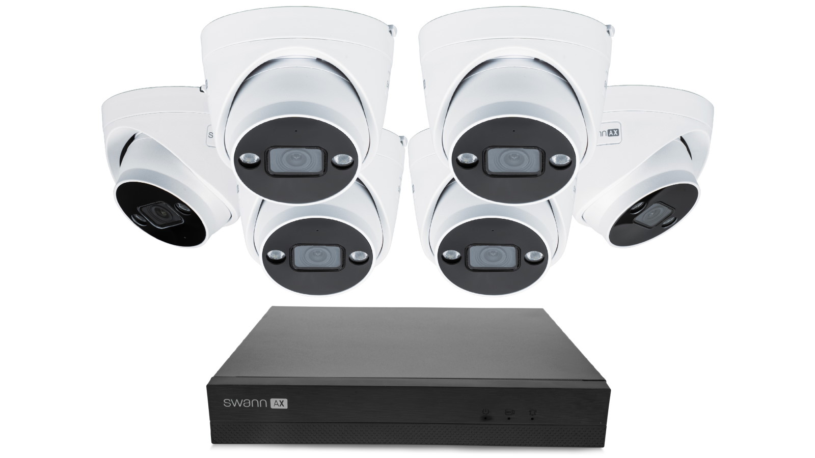 Swann AdvancedX Wired NVR Security System with 6 Dome Camera Kit ...