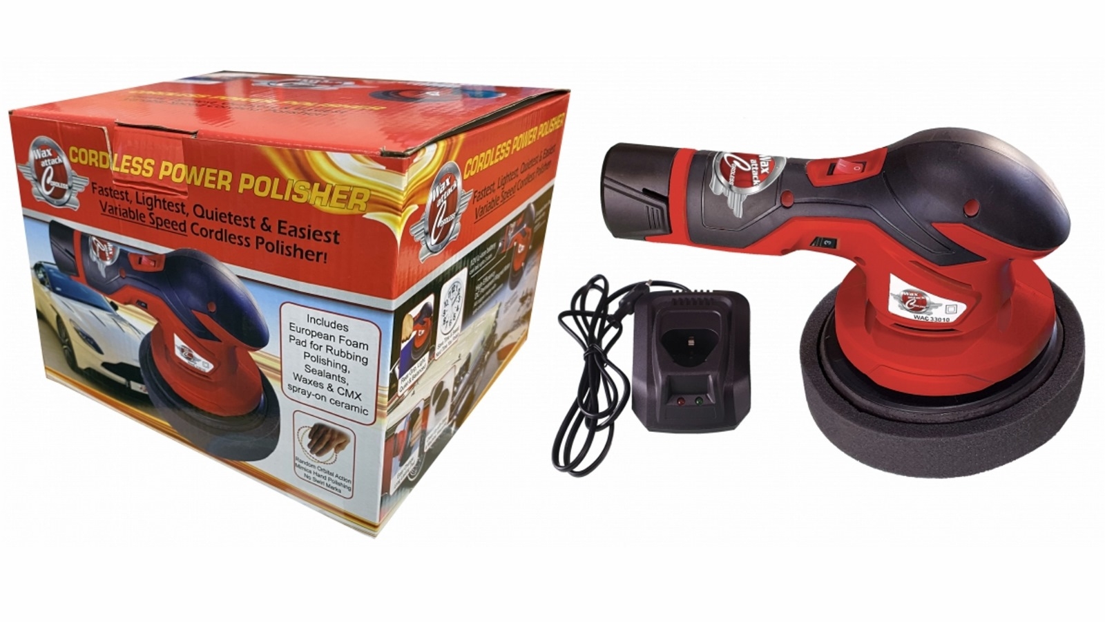 Wax Attack Cordless Power Polisher | Harvey Norman