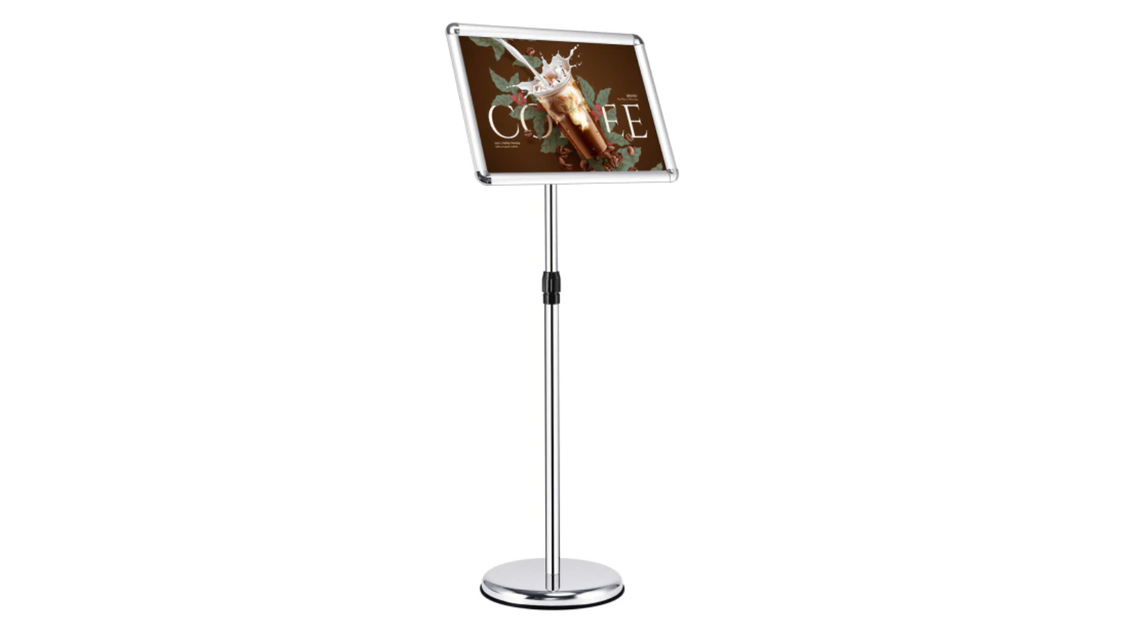 Costway A4 Adjustable Sign Holder with Telescoping Post Vertical and ...