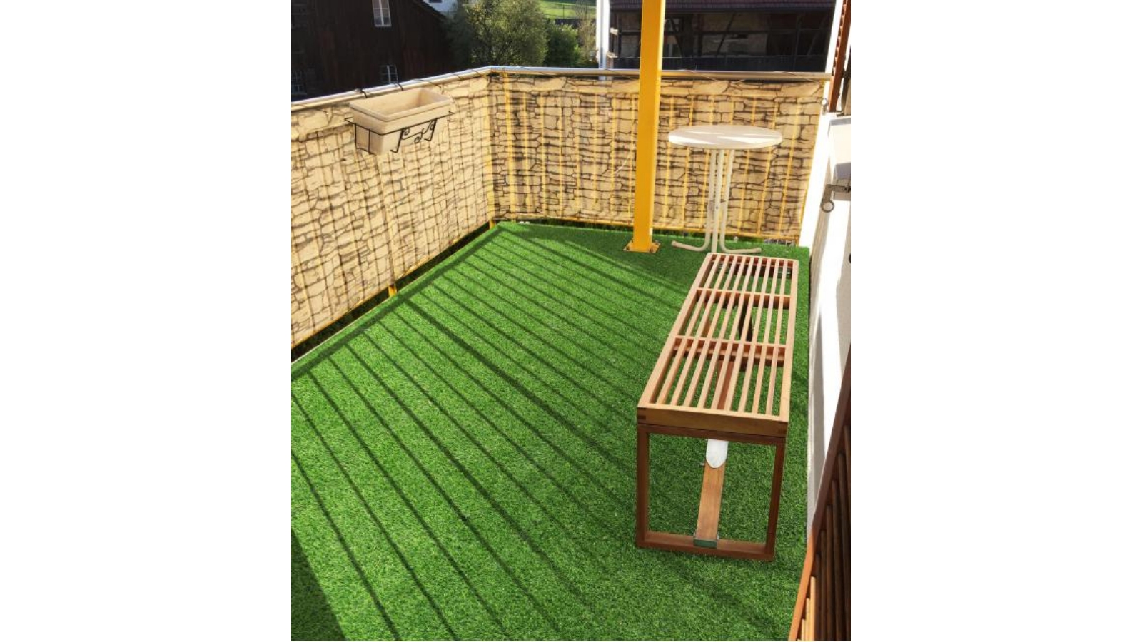 Interbuild 142cm Stockholm Folding Bench - Golden Teak | Harvey Norman