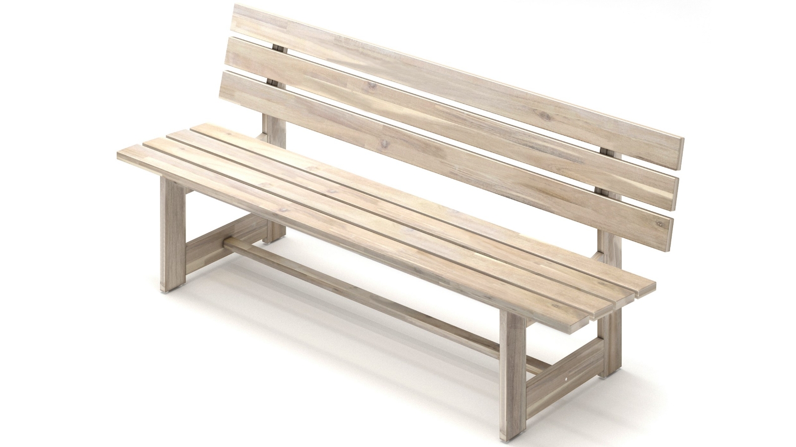 Interbuild Peninsula Bench with Back - Organic White | Harvey Norman