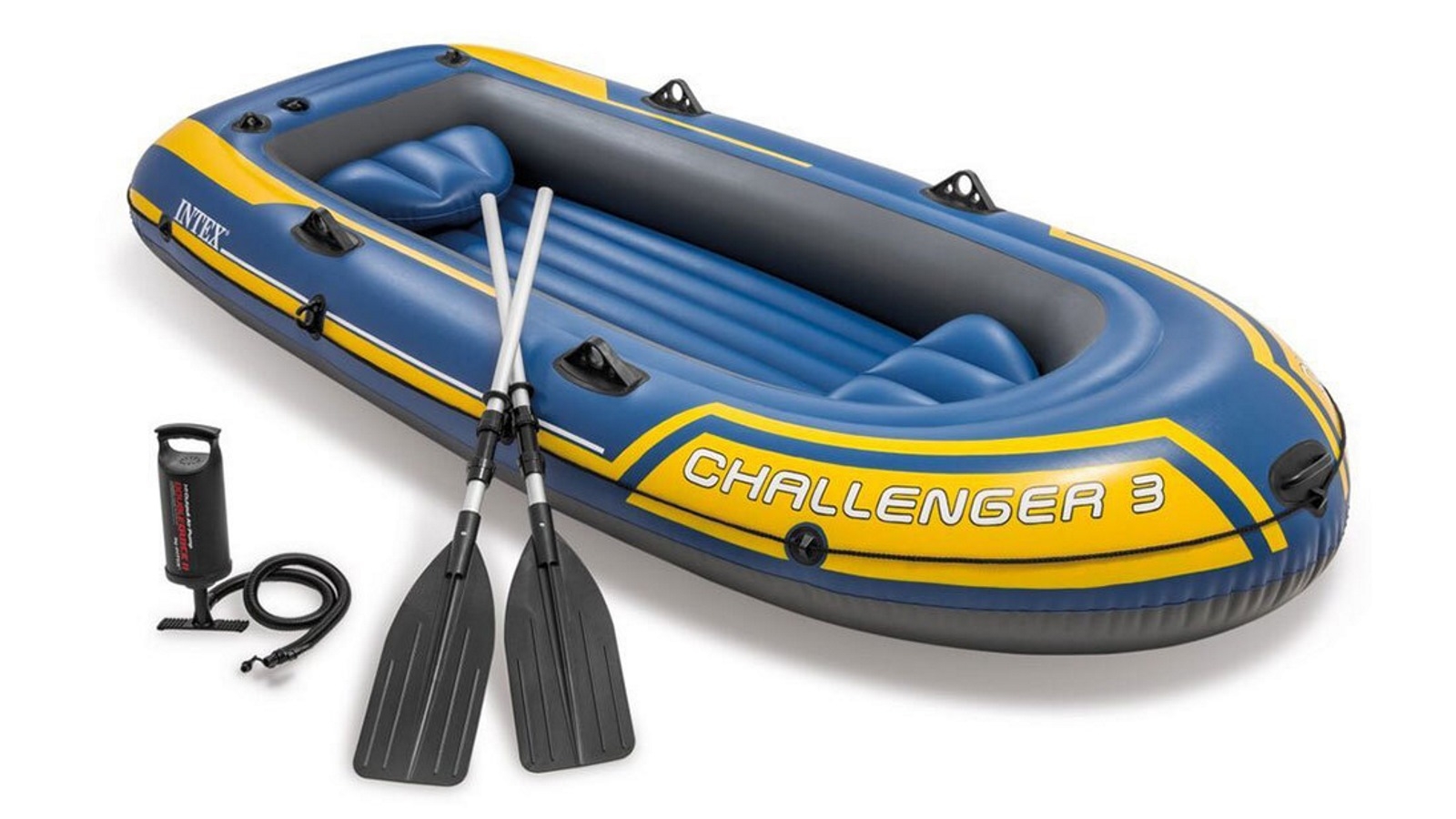 Intex Challenger 3 Boat Set | Harvey Norman