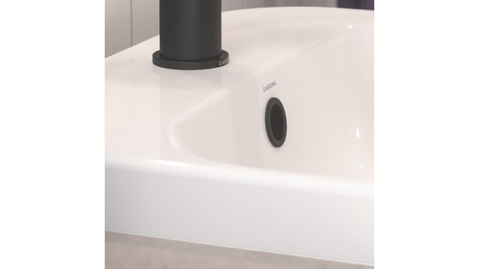 Caroma 28mm Basin Overflow Ring - Matte Black | Harvey Norman