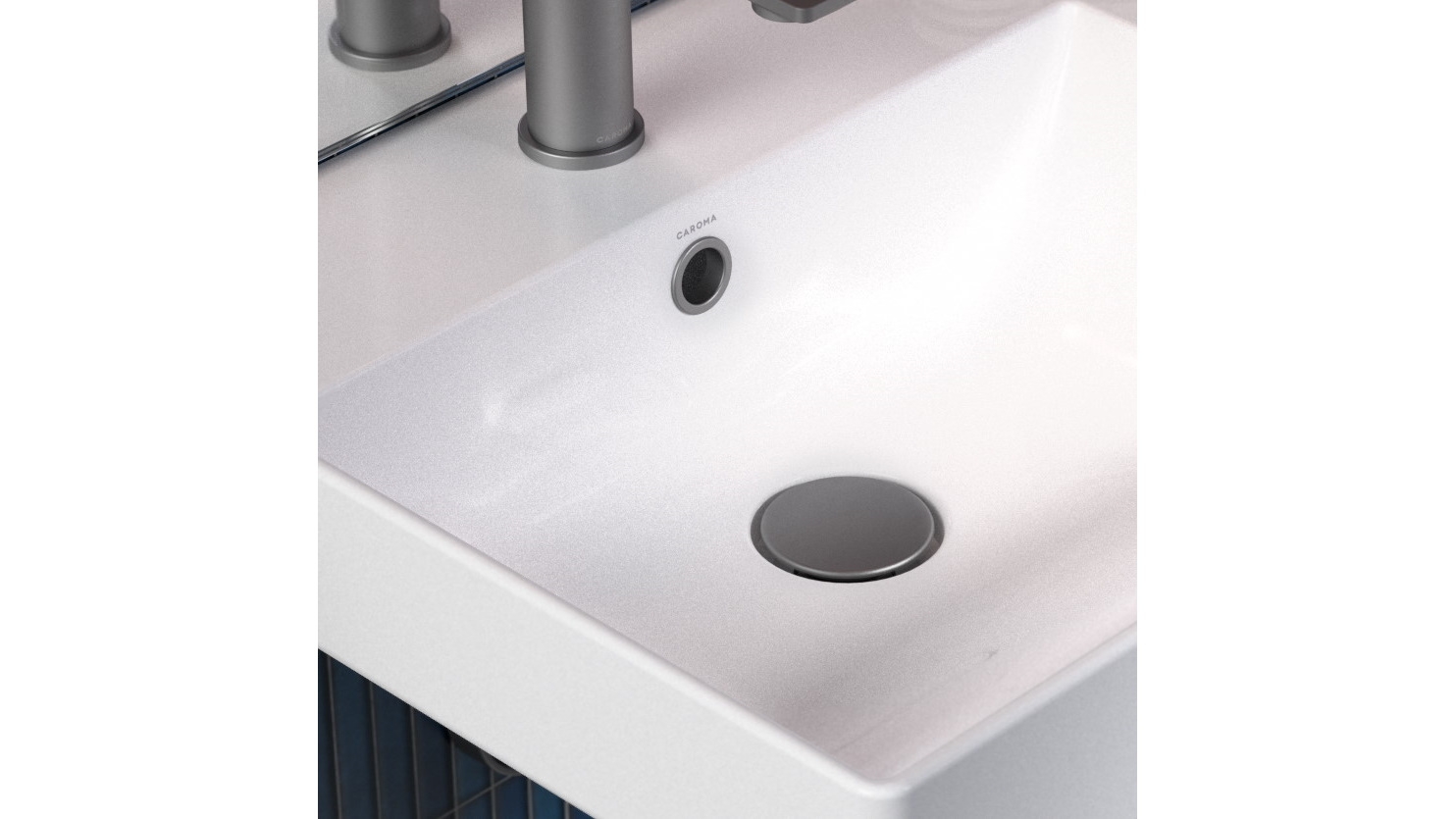 Caroma 28mm Basin Overflow Ring - Matte Black | Harvey Norman