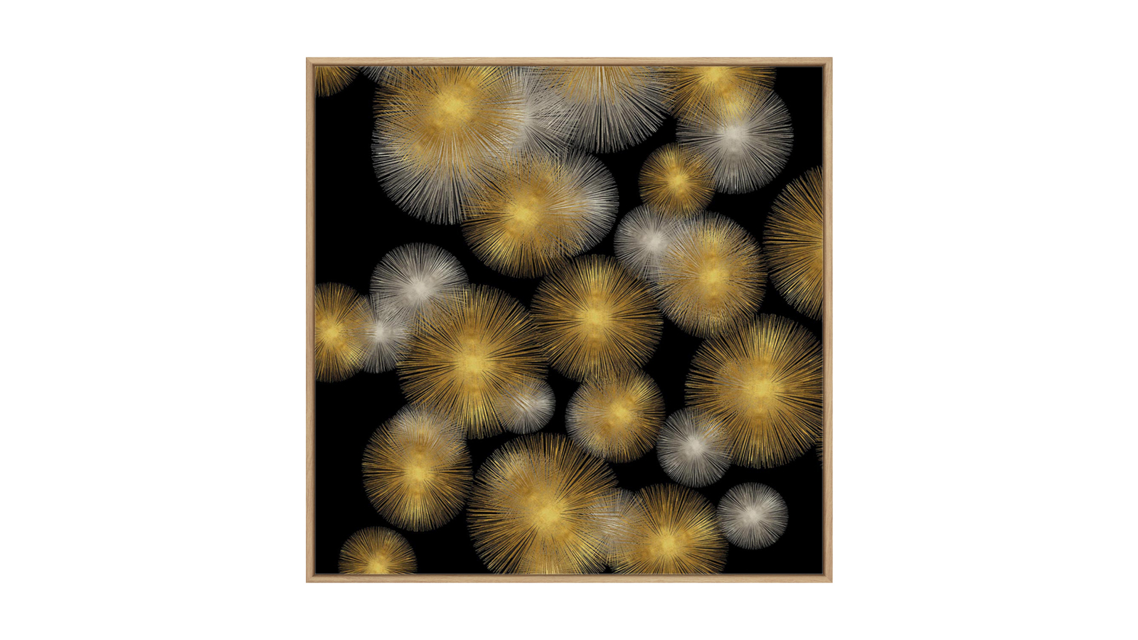 La Grolla Flourish in Gold and Silver Natural Gallery Wall Art - 123 x ...