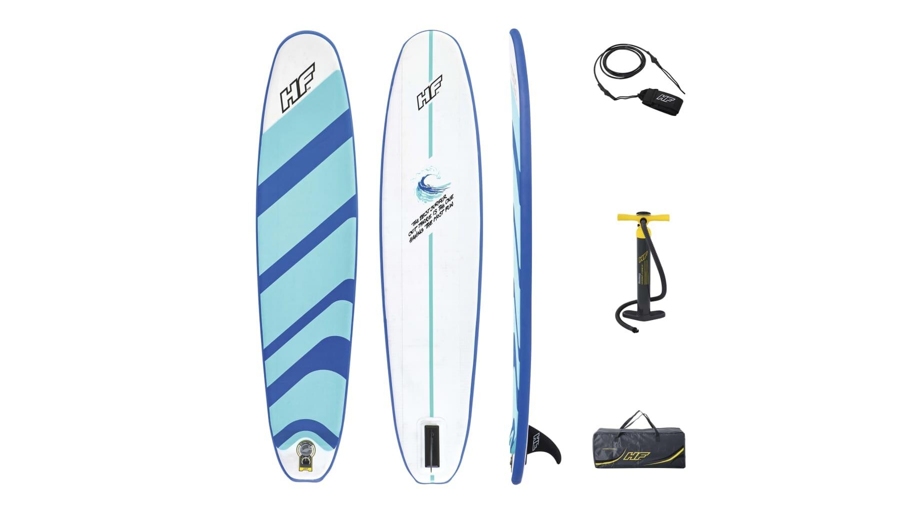vidaXL Bestway Hydro-Force Inflatable Surfboard Board - 243x57x7cm ...