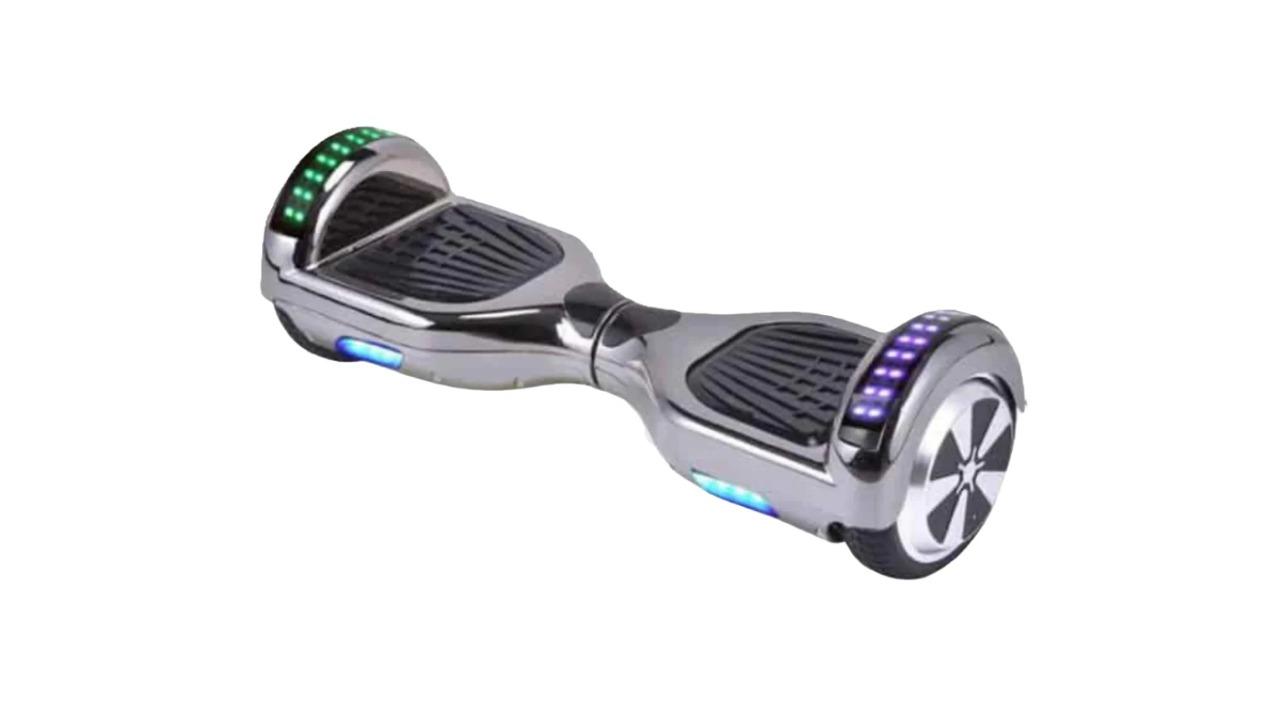 Bliss 6.5inch Hoverboard - Silver Chrome | Harvey Norman