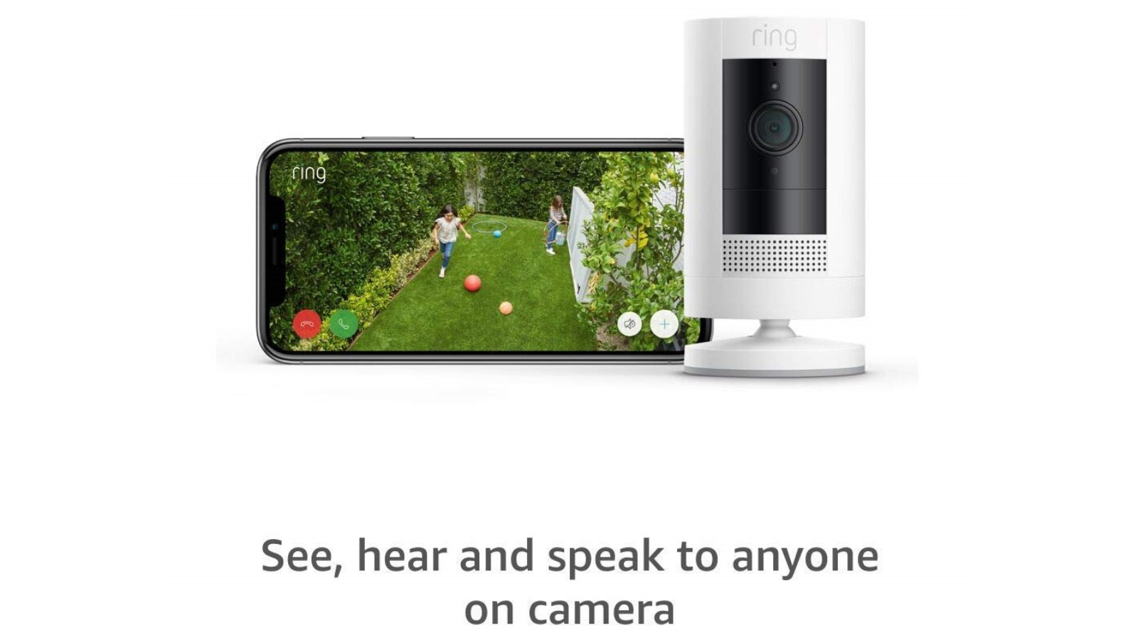 Ring 2-Pack Outdoor Camera (Stick Up Cam) Battery - White | Harvey Norman