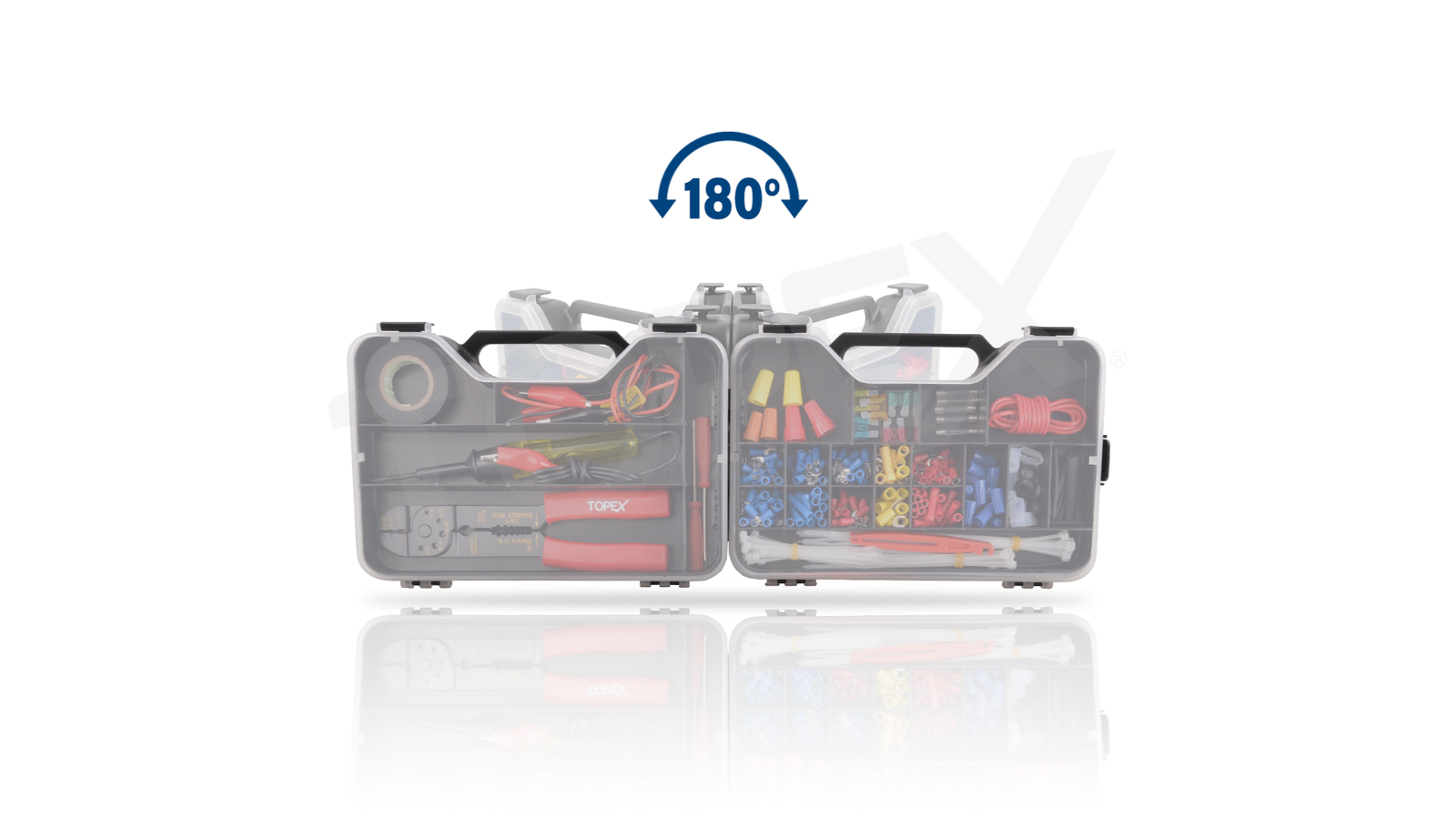 TOPEX 285 Piece Auto Electrical Repair Kit Gauge Wire Stripper ...