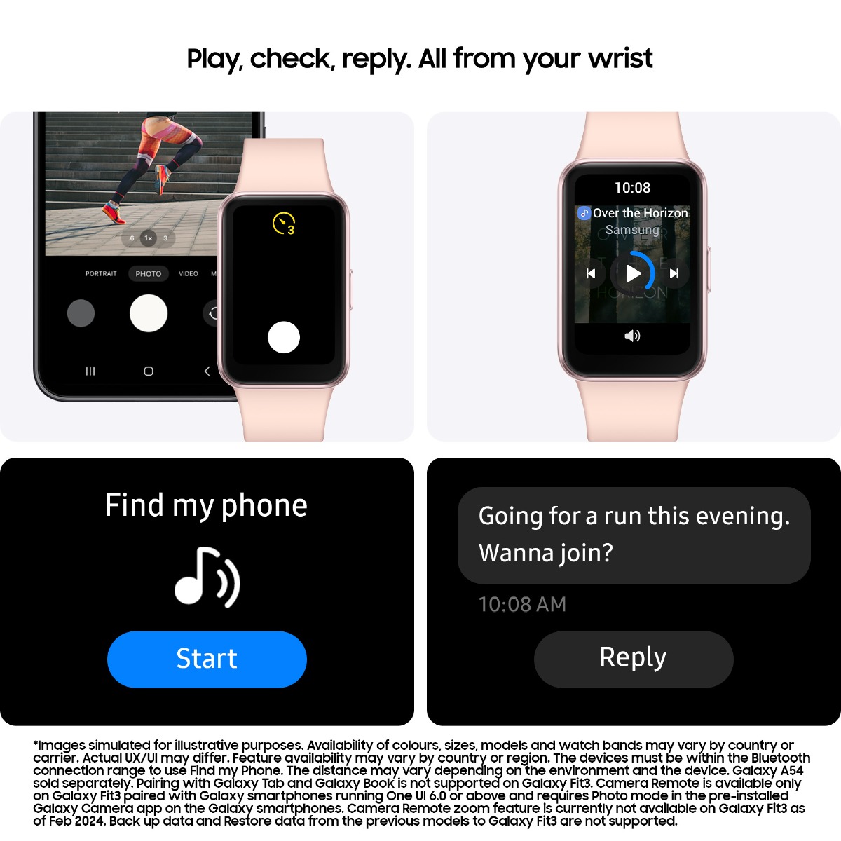 Samsung Galaxy Fit3 - Pink Gold | Harvey Norman