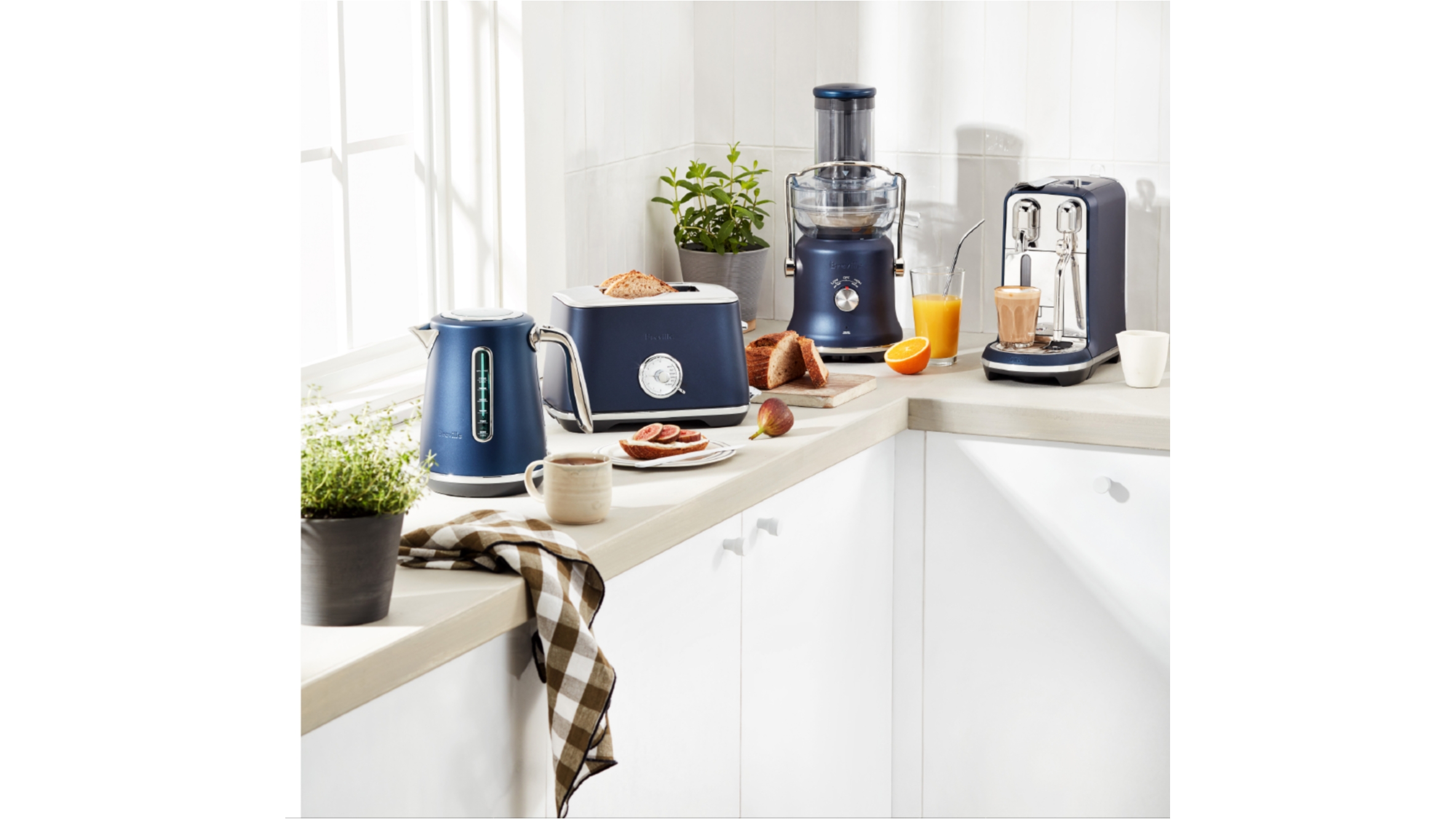 Breville The Juice Fountain Cold Plus Juicer - Damson Blue | Harvey Norman