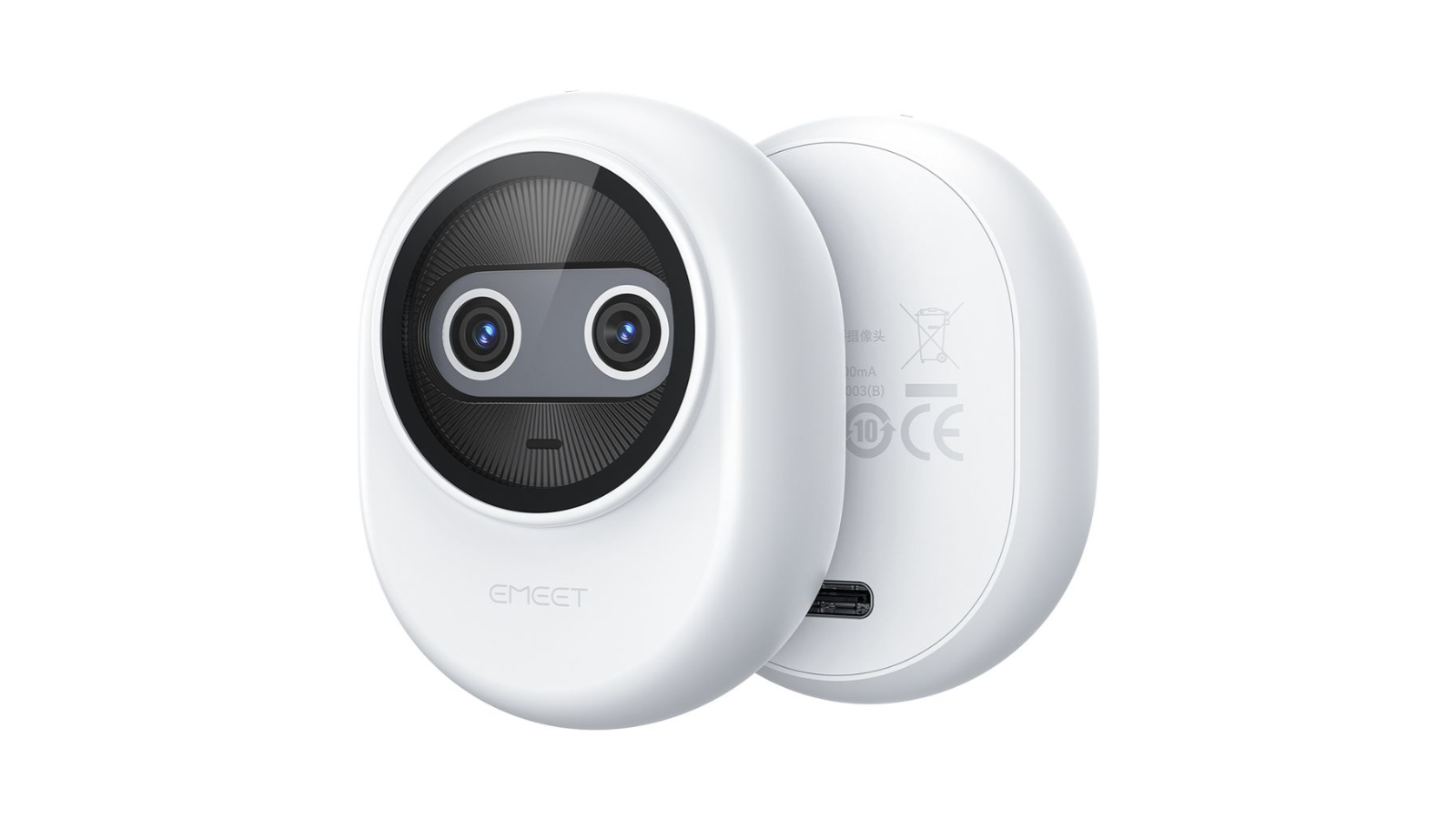 EMeet Piko Dual Camera AI-Powered 4K Webcam - White | Harvey Norman