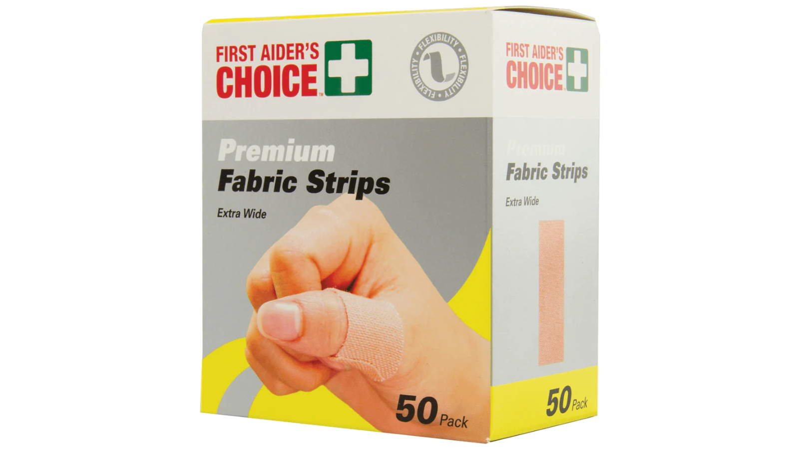 First Aiders Choice 6 Piece Premium Fabric Strips Extra Wide Band - Box ...