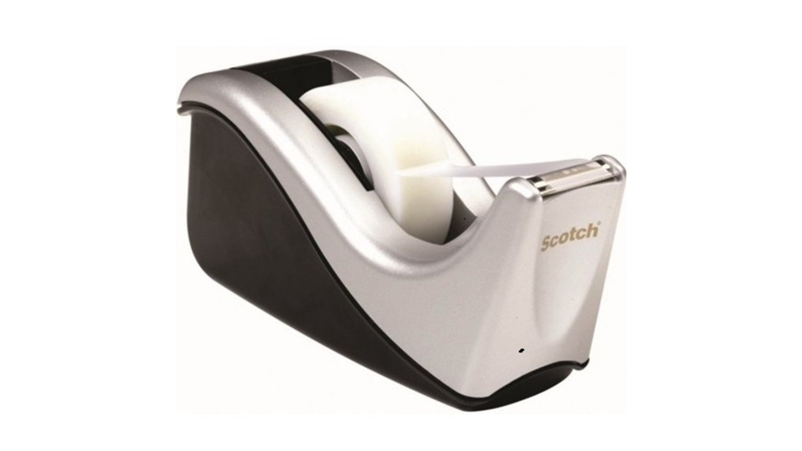 Scotch C60-St Silvertech Desktop Tape Dispenser - Silver/Black | Harvey ...