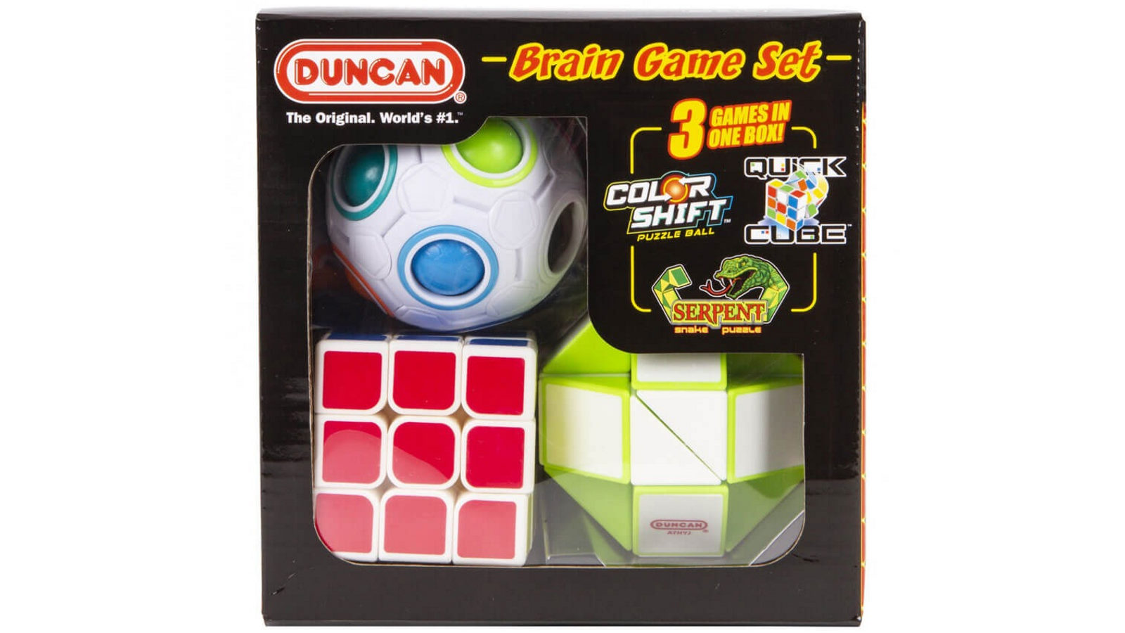 Duncan Brain Game Set - Colour Shift,Quick Cube & Serpent | Harvey Norman